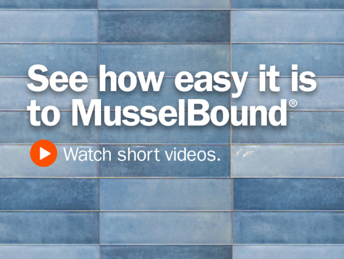 Mussel Bound Adhesive Tile Mat - MusselBound Adhesive Tile Mat